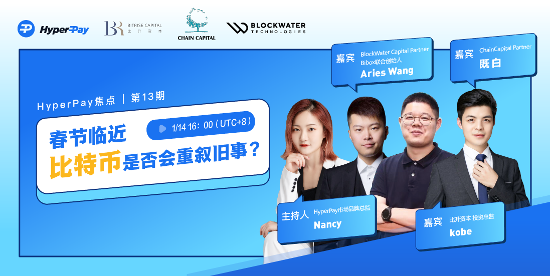 HyperPay焦点〉栏目第13期AMA：春节临近，比特币是否会重叙旧事？》 | Cointelegraph中文